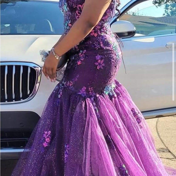 Dresses | Elegant Purple Promevening Gown | Poshmark